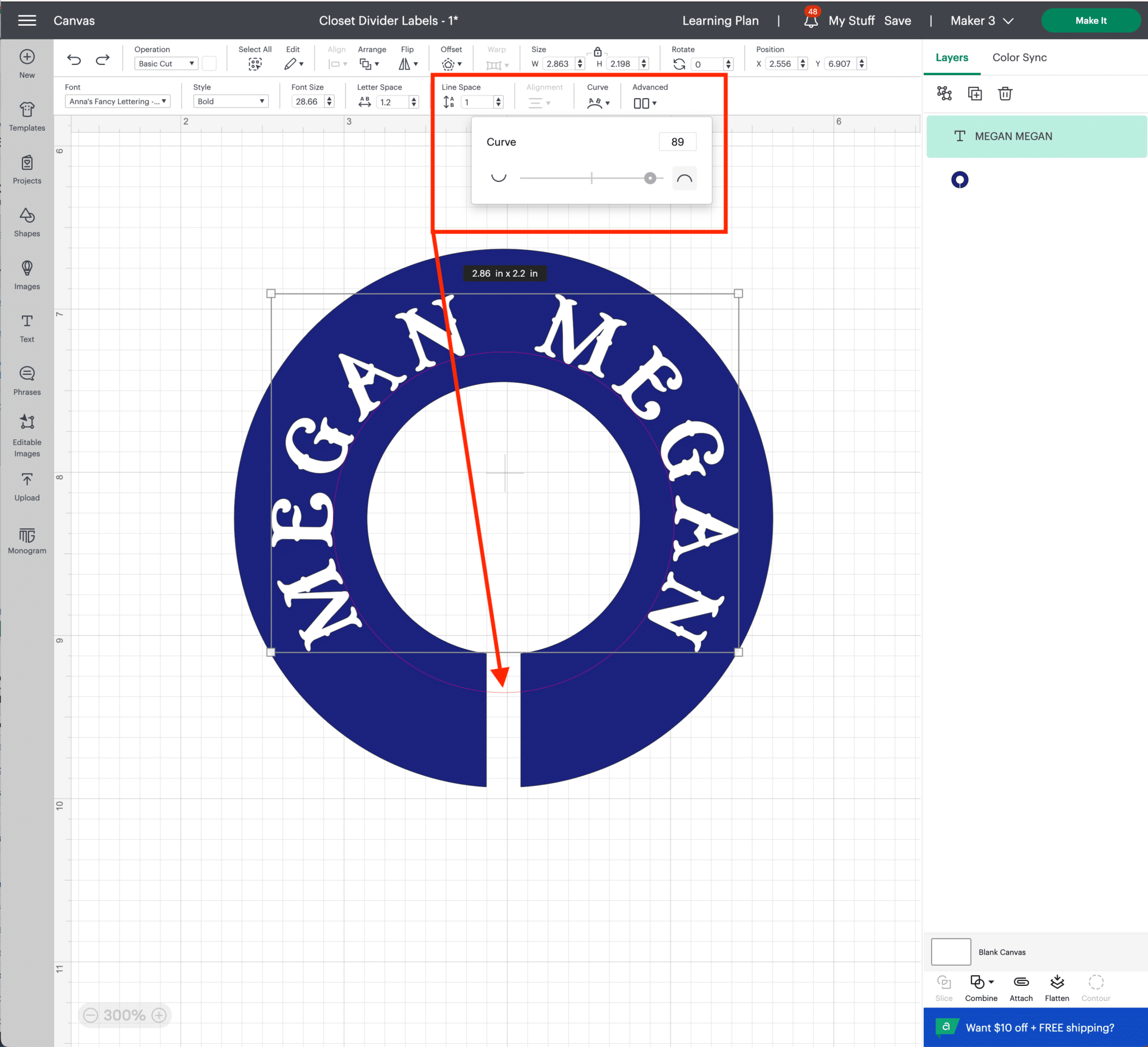 Round Closet Divider Labels with a Cricut (+ SVG File) - The Homes I ...
