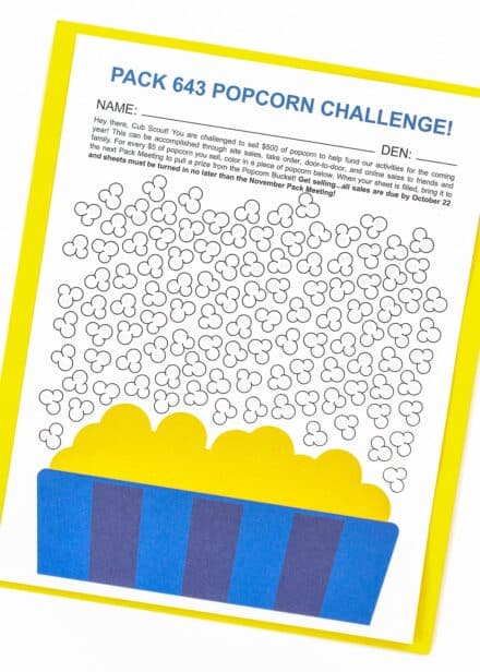 FREE Cub Scout Popcorn Tracker (+ Popcorn Kickoff Ideas!) - The Homes I ...