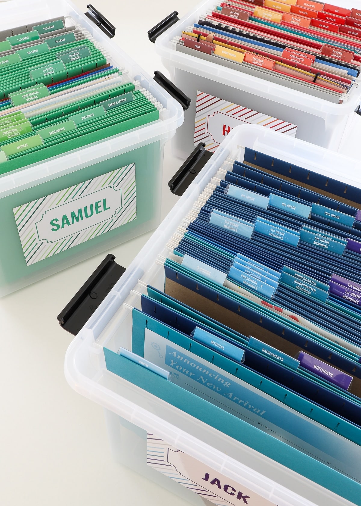 How to Assemble a School Memory Box (With Printable Labels)
