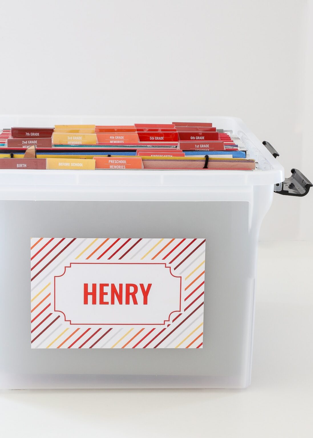 How to Assemble a School Memory Box (With Printable Labels)