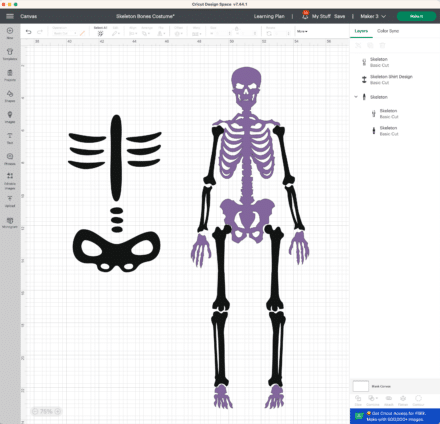 Easy DIY Skeleton Costume (That Glows In the Dark Too!) - The Homes I ...