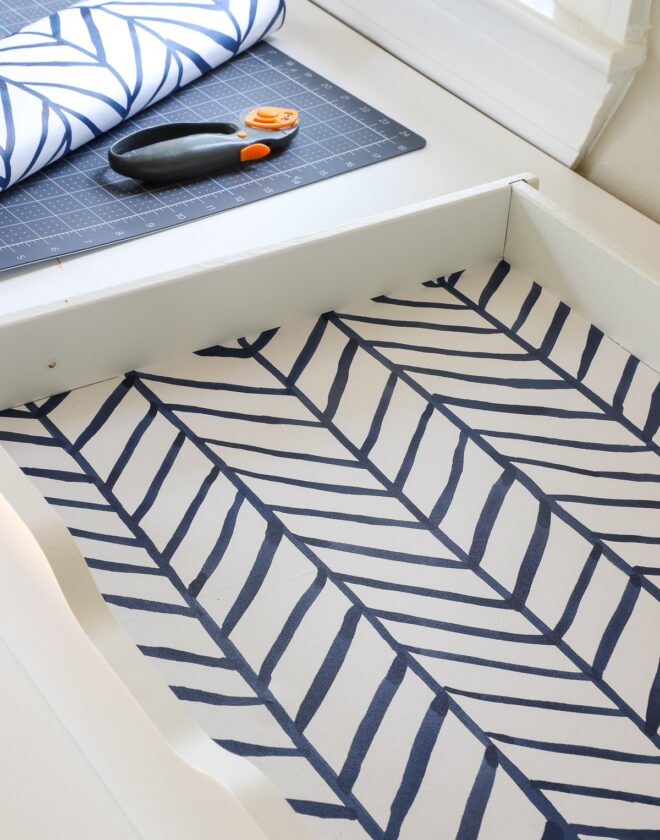 How to Line Drawers with Wallpaper - The Homes I Have Made