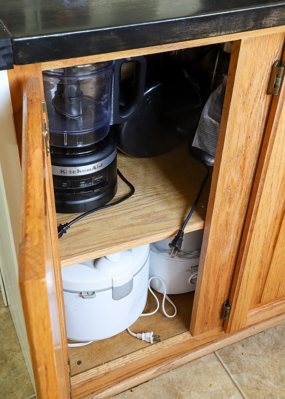 How to Store Small Appliances Inside Kitchen Cabinets - The Homes I ...