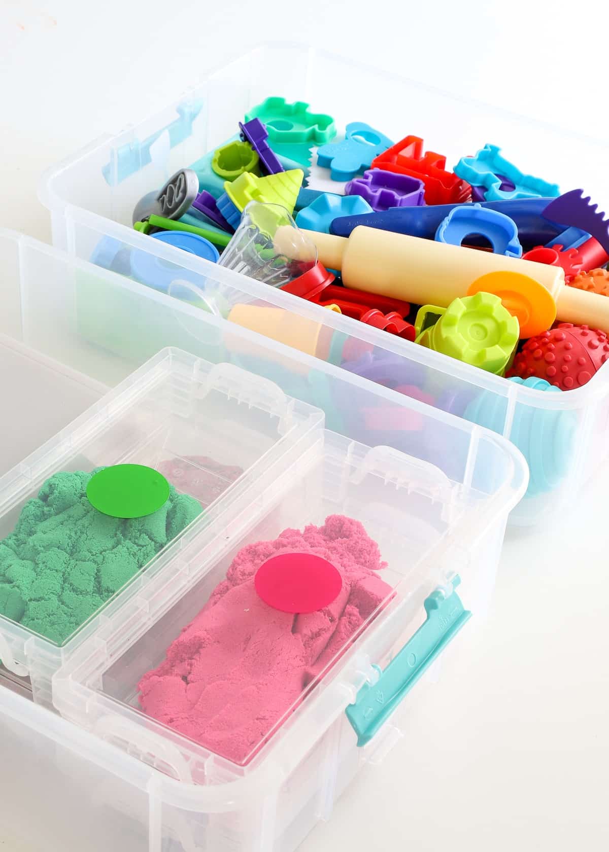 An Easy (& Clever!) Way to Store Kinetic Sand - The Homes I Have Made
