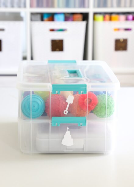 An Easy (& Clever!) Way to Store Kinetic Sand - The Homes I Have Made
