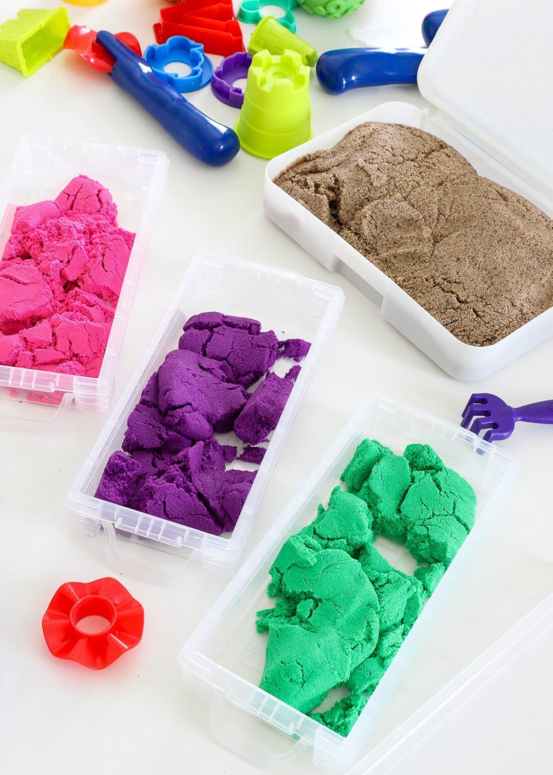 An Easy (& Clever!) Way to Store Kinetic Sand - The Homes I Have Made