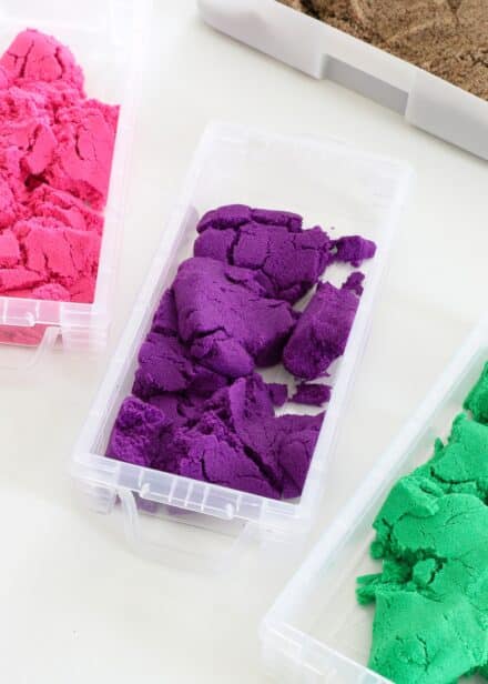 An Easy (& Clever!) Way to Store Kinetic Sand - The Homes I Have Made