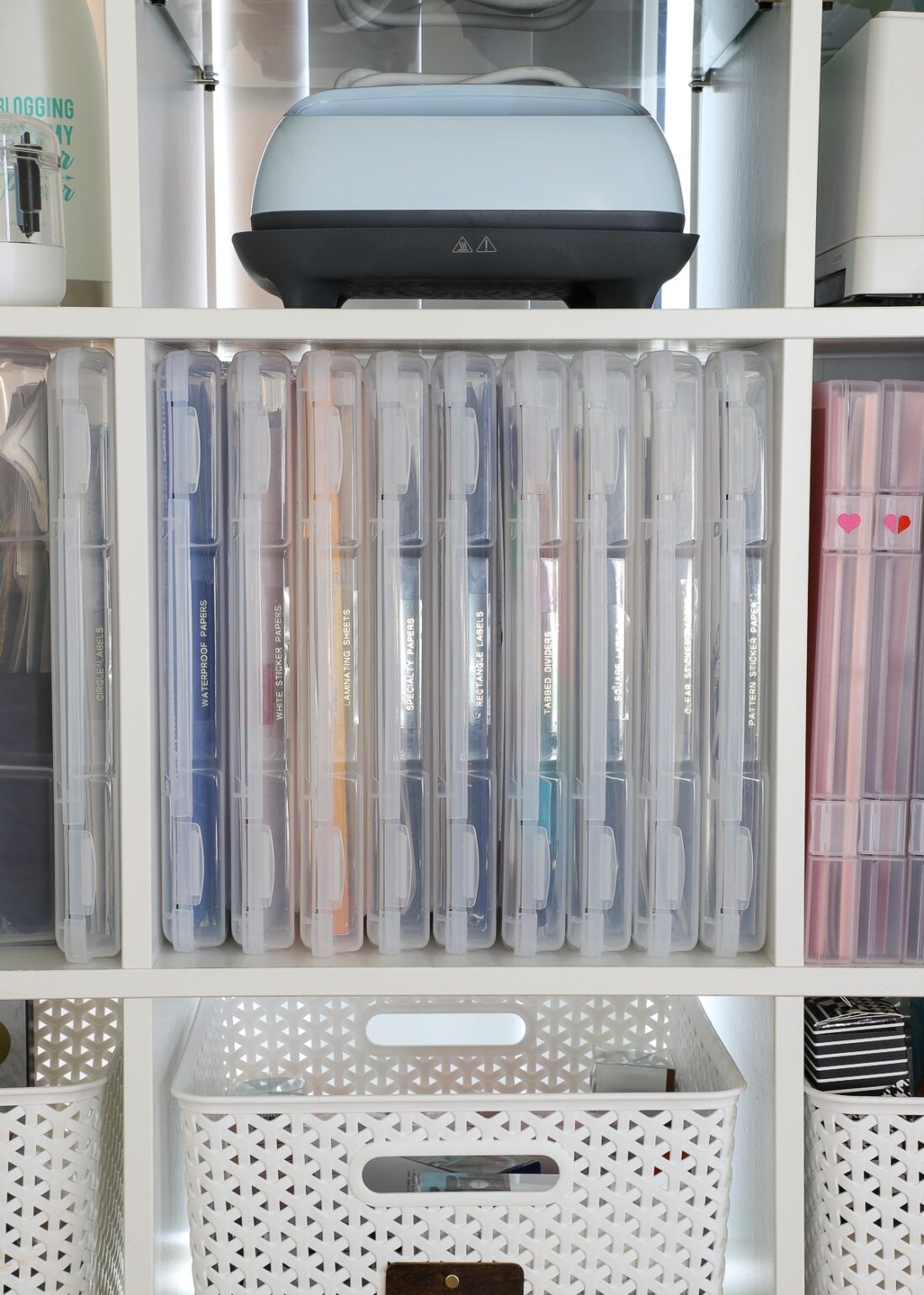 How to (Affordably) Store Craft Paper on IKEA Kallax Shelves - The ...