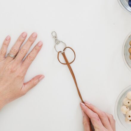 Easy DIY Wood Bead Keychains - The Homes I Have Made