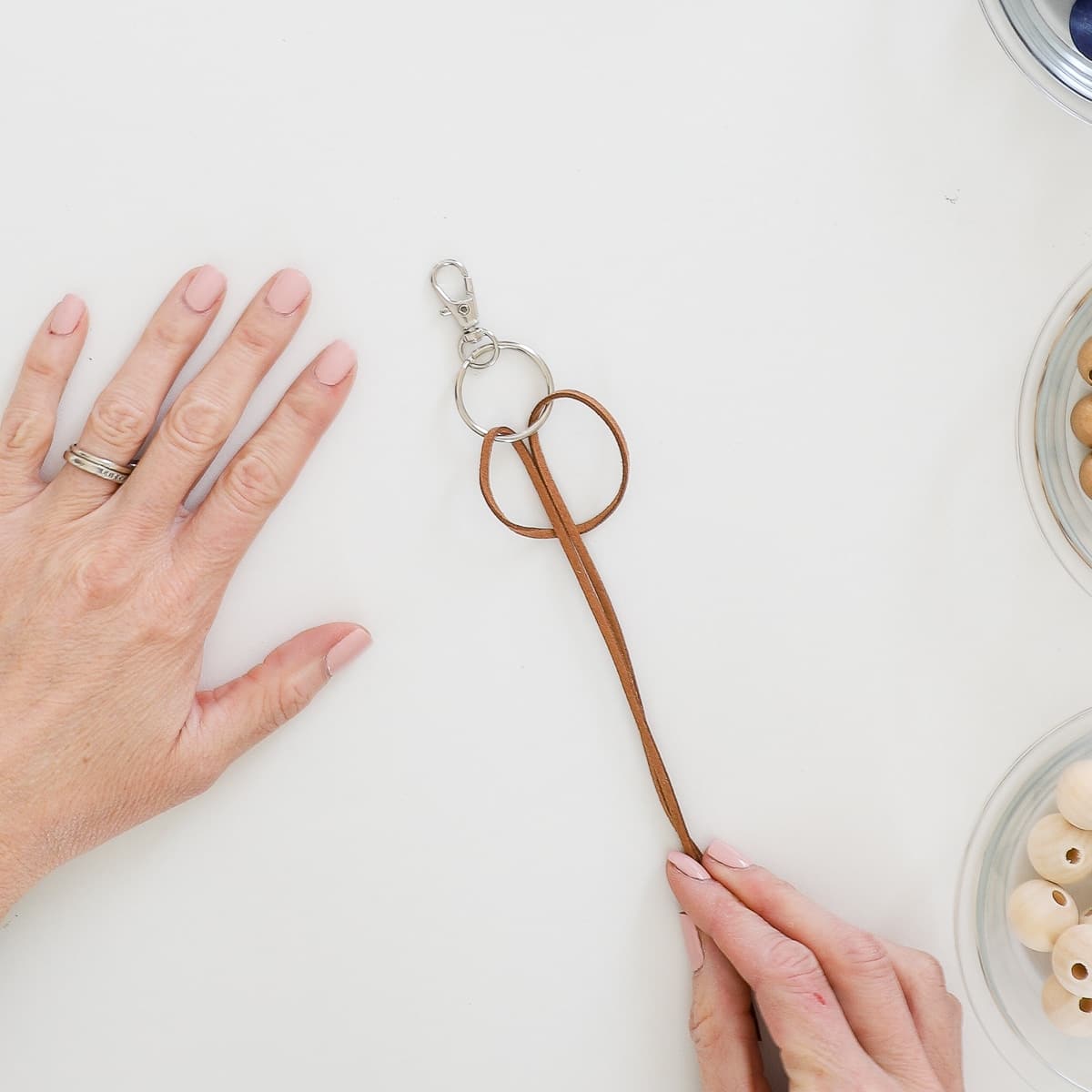 Easy DIY Wood Bead Keychains - The Homes I Have Made