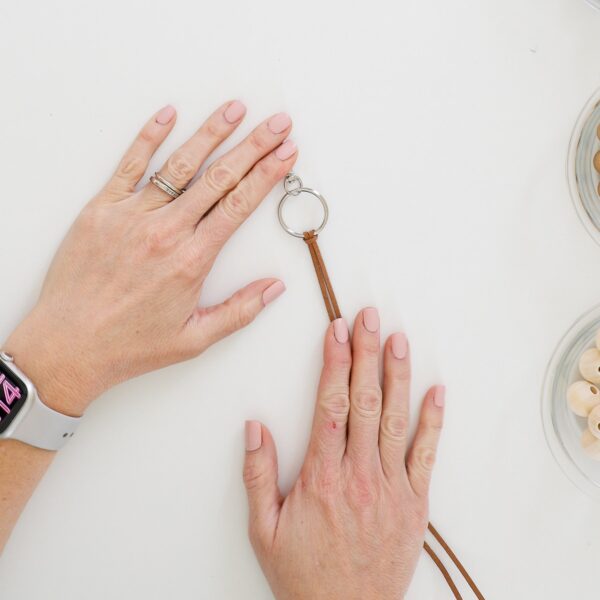 Easy DIY Wood Bead Keychains - The Homes I Have Made