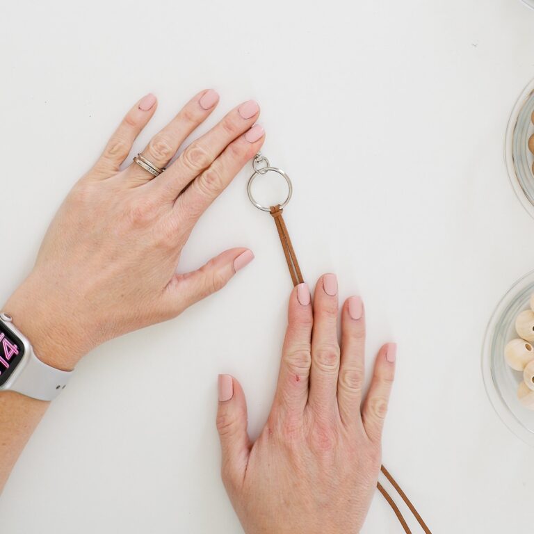 Easy DIY Wood Bead Keychains - The Homes I Have Made