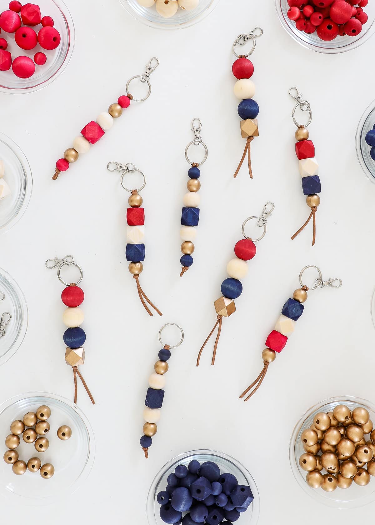 Easy DIY Wood Bead Keychains - The Homes I Have Made