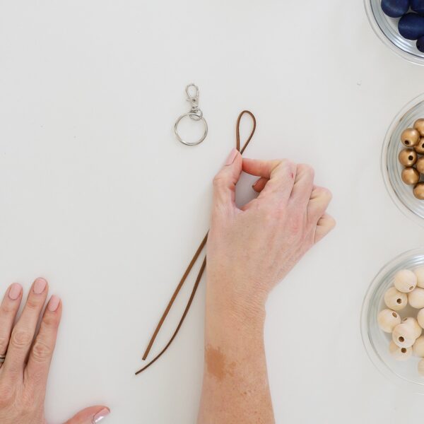 Easy DIY Wood Bead Keychains - The Homes I Have Made