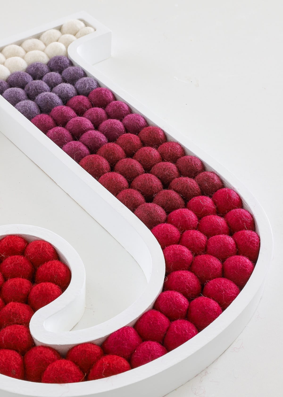How to Make Your Own Pom Pom Letter Wall Art - The Homes I Have Made