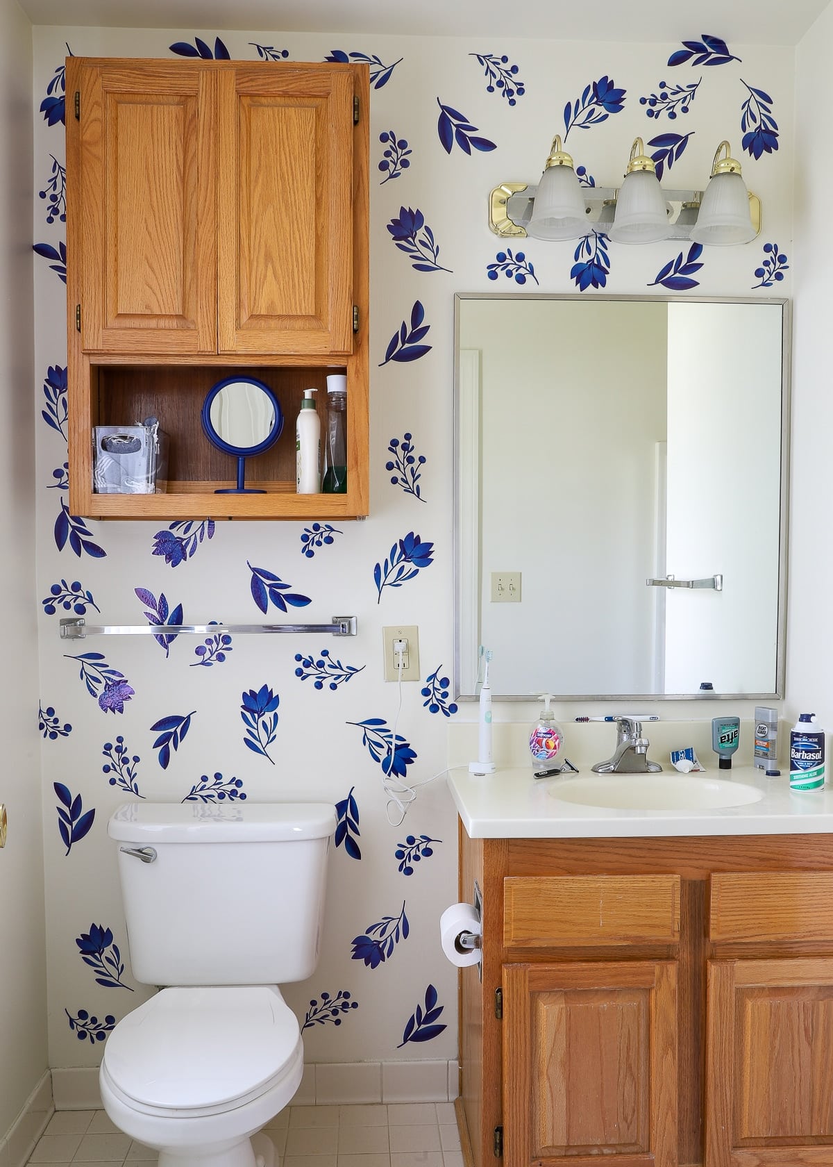 Instantly Decorate Your (Rental) Bathroom with Wall Decals - The Homes ...