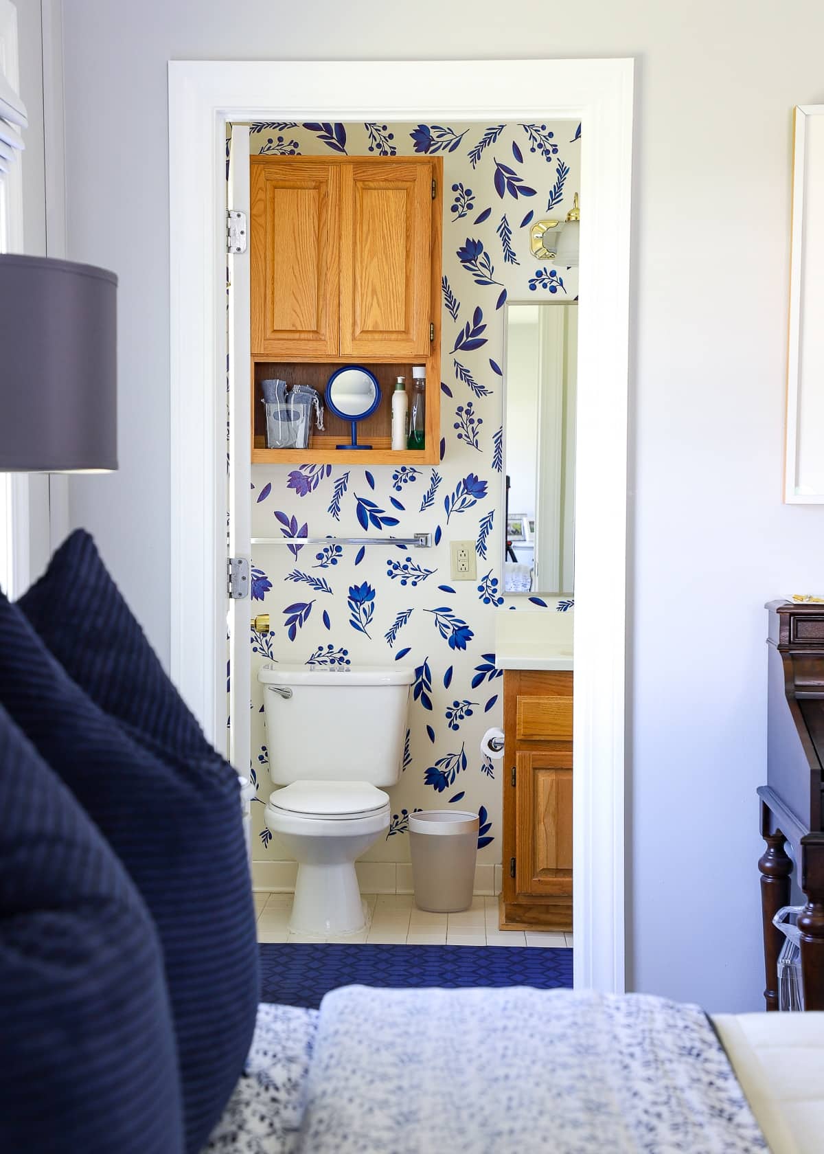 Instantly Decorate Your (Rental) Bathroom with Wall Decals - The Homes I Have Made