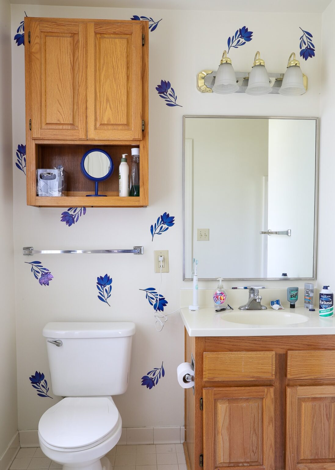 Instantly Decorate Your (Rental) Bathroom with Wall Decals - The Homes ...