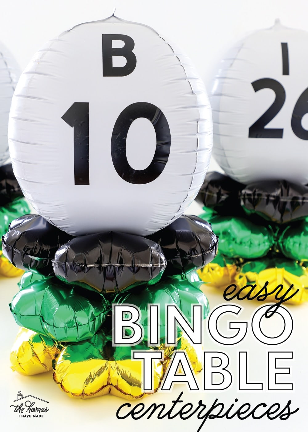 (Easy!) DIY Bingo Table Centerpieces - The Homes I Have Made