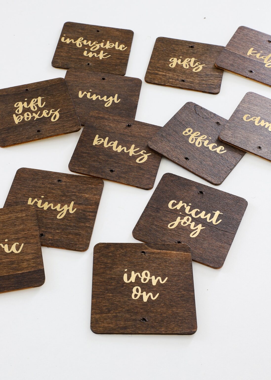 DIY Wood Labels for Baskets - The Homes I Have Made