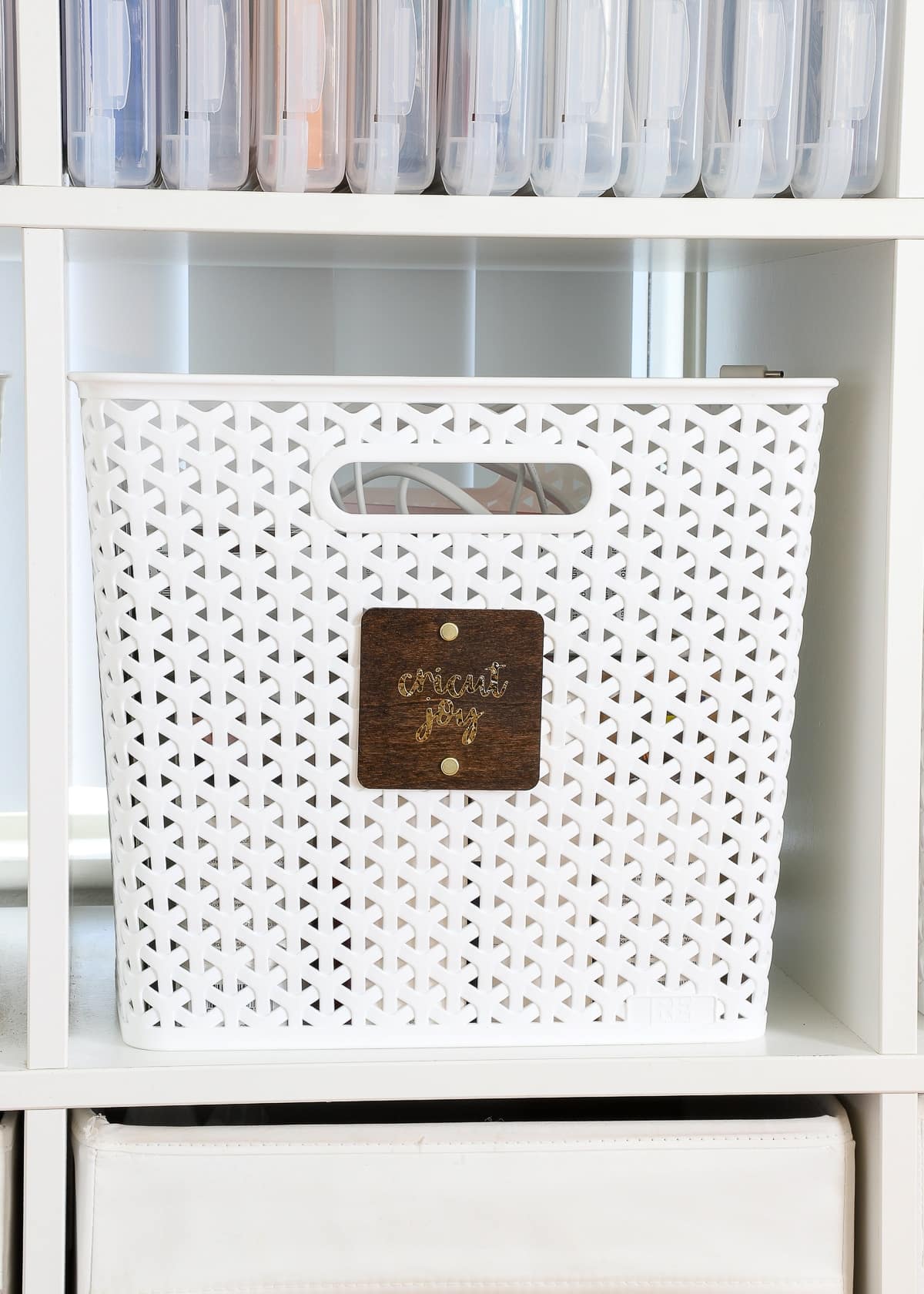 DIY Wood Labels for Baskets - The Homes I Have Made