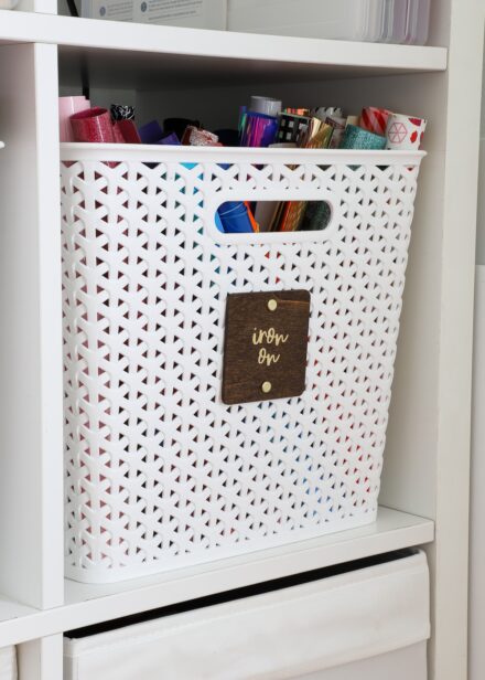 DIY Wood Labels for Baskets - The Homes I Have Made