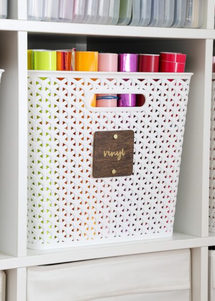 DIY Wood Labels for Baskets - The Homes I Have Made