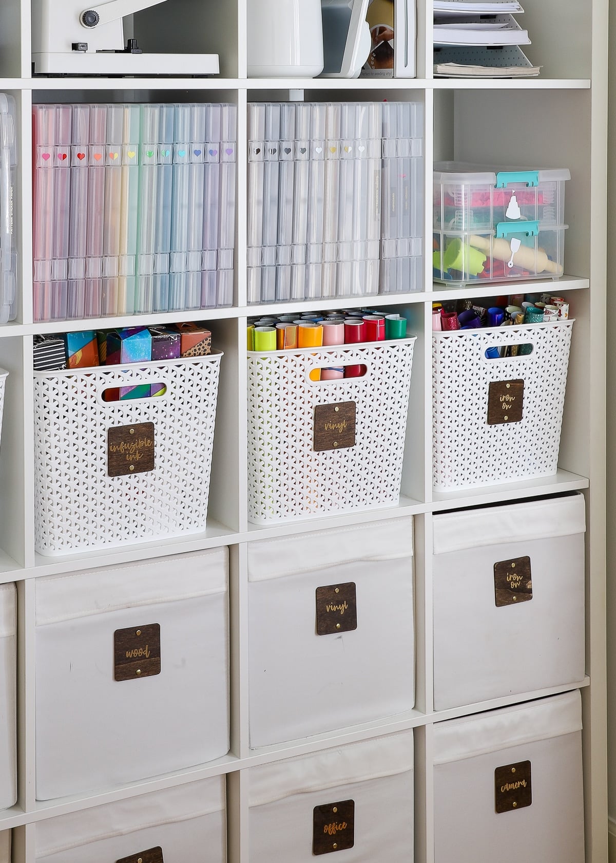 DIY Wood Labels for Baskets - The Homes I Have Made