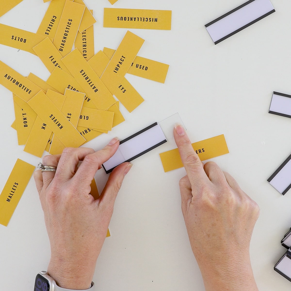 DIY Magnetic Toolbox Labels (With Template!) - The Homes I Have Made