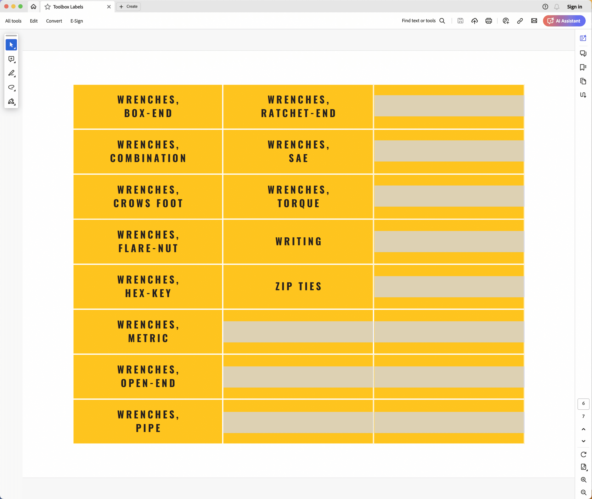 DIY Magnetic Toolbox Labels (With Template!) - The Homes I Have Made