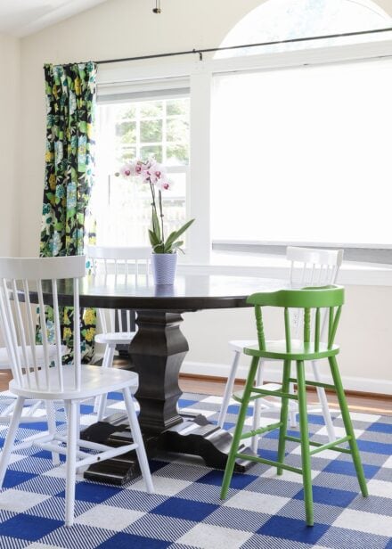 A Rug Under the Kitchen Table | Yes, Even With Messy Kids! - The Homes ...