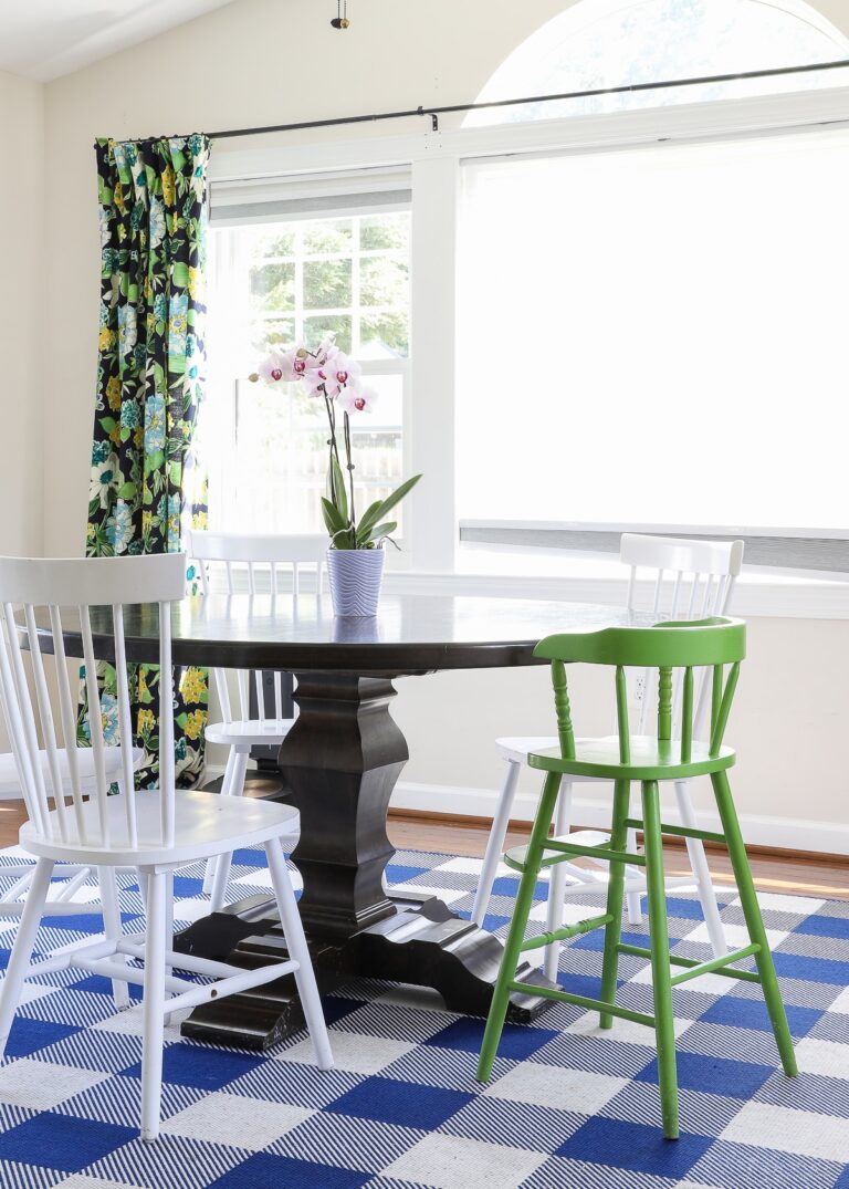 A Rug Under the Kitchen Table | Yes, Even With Messy Kids! - The Homes ...