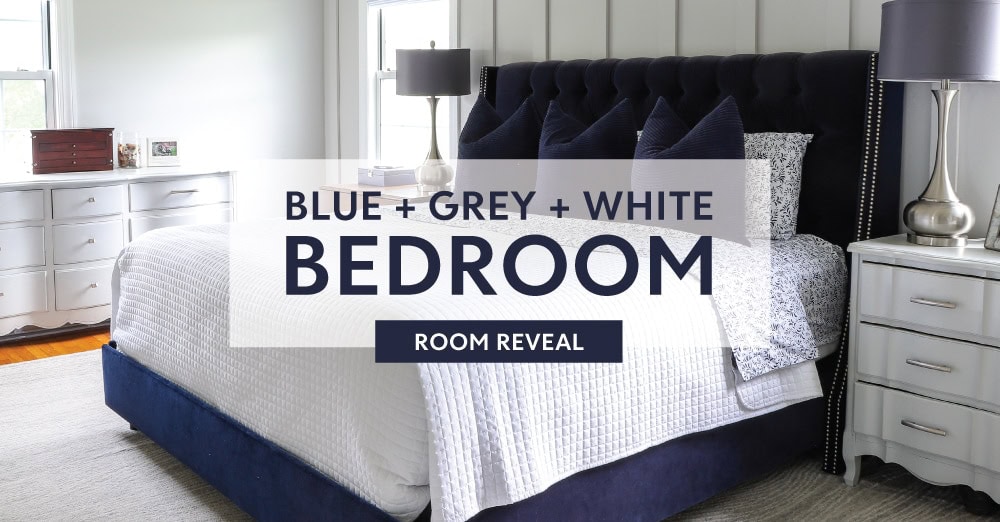 Navy grey white bedroom store