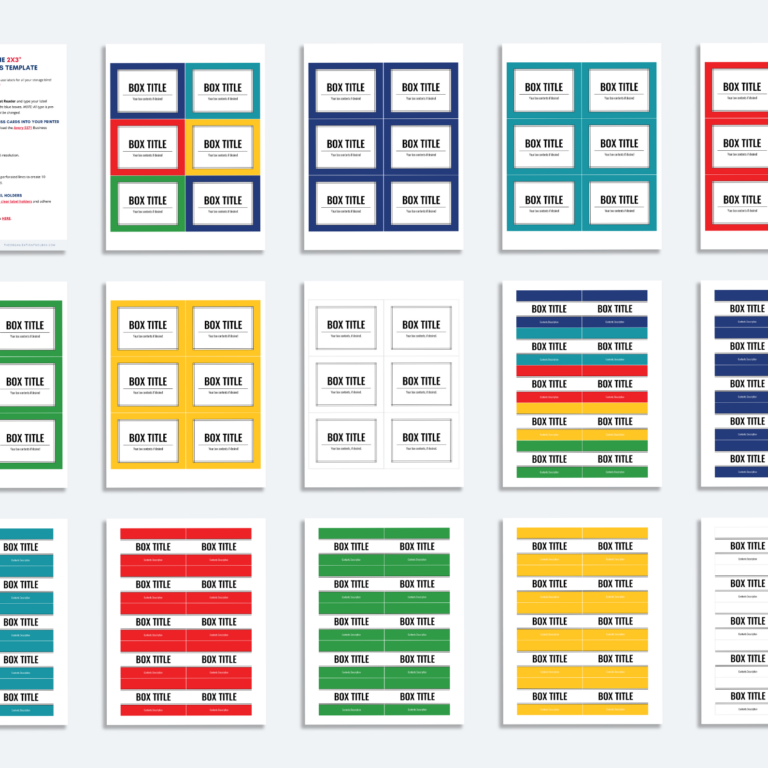 The Easiest Way to Label Your Storage Bins (With Template!) - The Homes ...