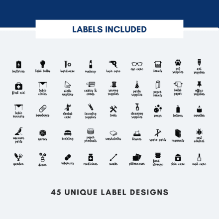 Ready-to-Use Household Labels | Printable & Cut Files - The Homes I ...