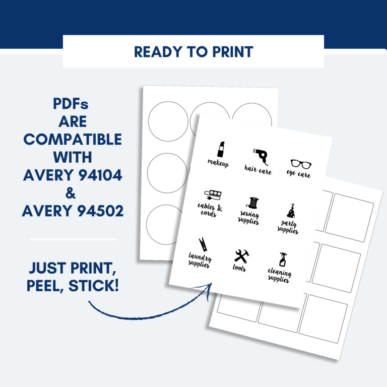 Ready-to-Use Household Labels | Printable & Cut Files - The Homes I ...