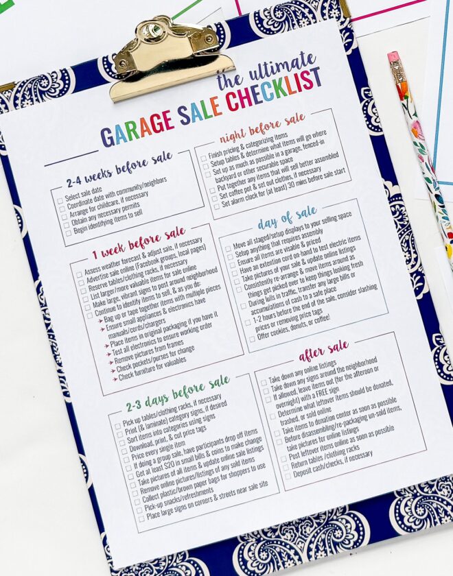 FREE Printable Garage Sale Price Stickers - The Homes I Have Made